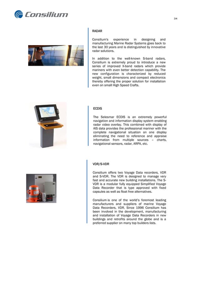 Consilium Products | PDF