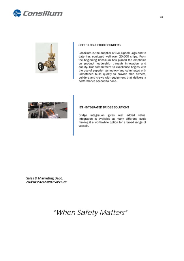 Consilium Products | PDF