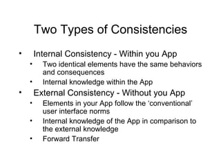 Consistency - ID for Devz at Hacker Dojo | PPT