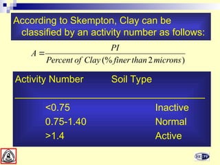 consistency of cohesive soils- clay and silt | PPT
