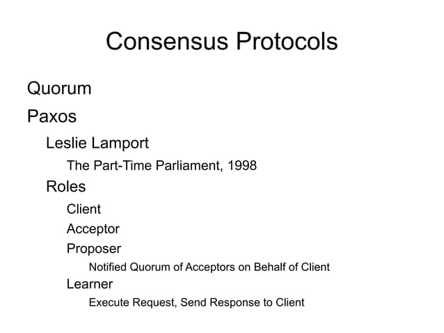 Consistency in Distributed Systems | ODP