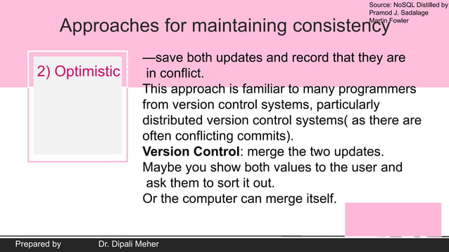 Consistency in NoSQL | PPTX