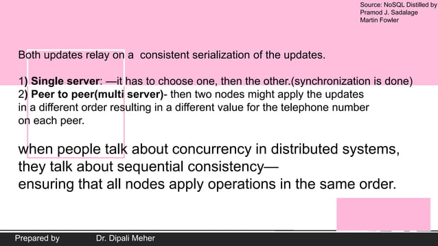 Consistency in NoSQL | PPTX