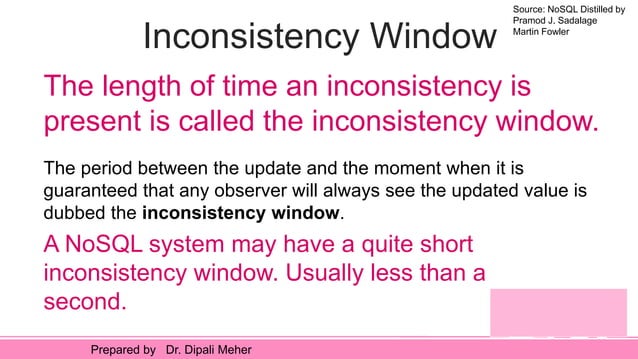 Consistency in NoSQL | PPTX