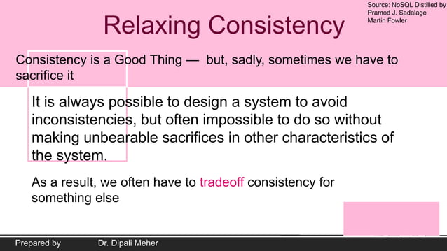 Consistency in NoSQL | PPTX