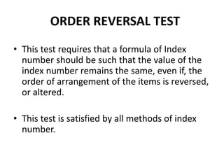 Consistency of index no | PPTX