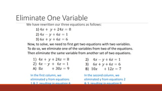 Consistency of linear equations in two and three variables | PPTX
