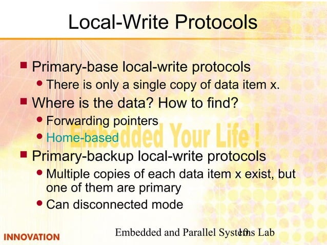 Consistency protocols | PPT