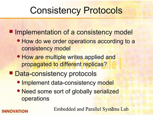 Consistency protocols | PPT