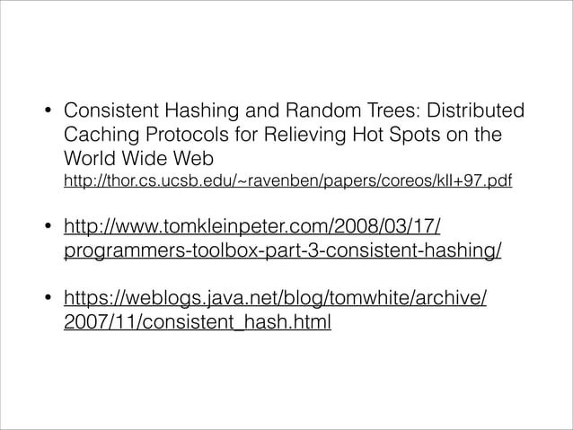 Consistent hashing | PDF