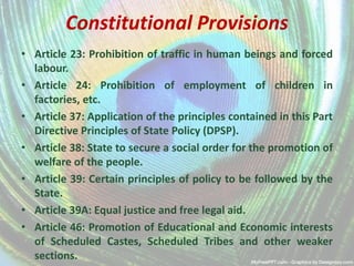 The Constitutional provision of education and social justice | PDF