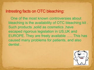 Bleaching materials | PPTX