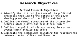 Consociational theory and democratic stability of ghana’s project | PPTX