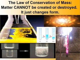 Law of Conservation of Mass and Balancing Equations | PPTX