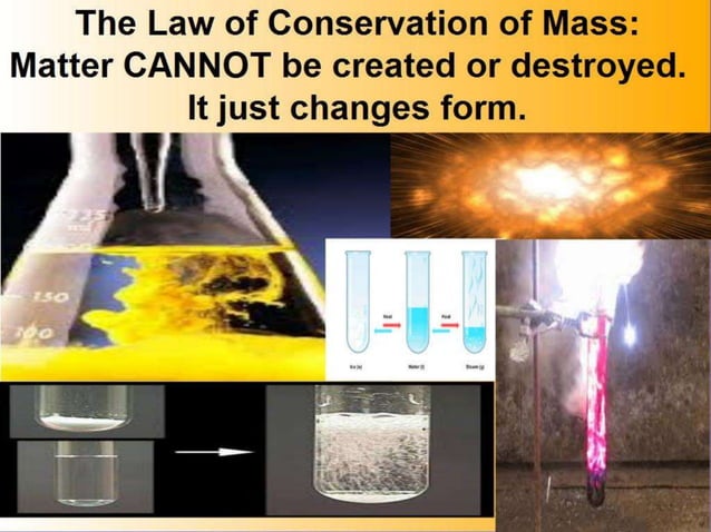 Law of Conservation of Mass and Balancing Equations | PPTX | Physics ...