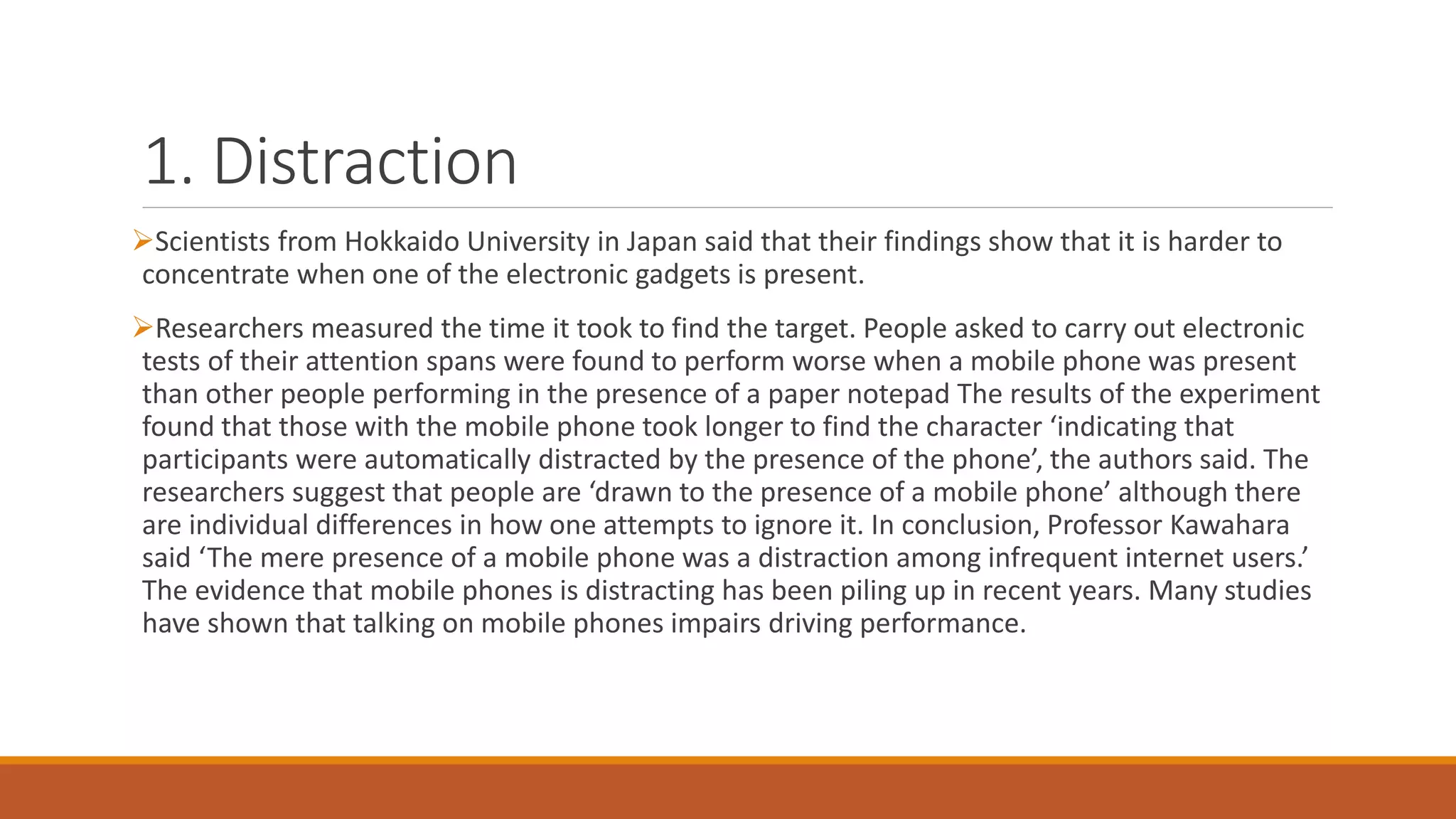 Cons of using mobile phones in classroom | PPTX
