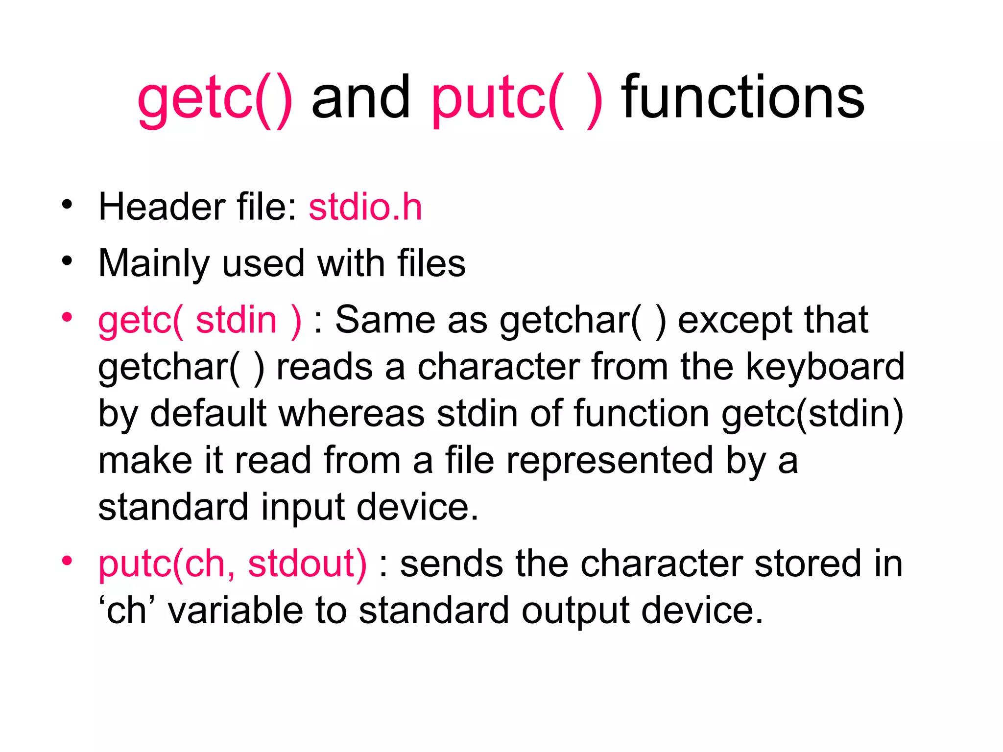 Console Io Operations | PPT | Programming Languages | Computing