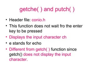 Console Io Operations | PPT