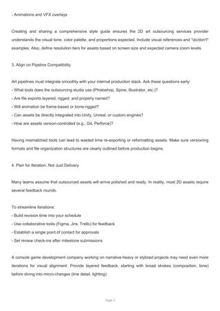 Essential Guide for Console Game Development Teams: Outsourcing 2D Art ...