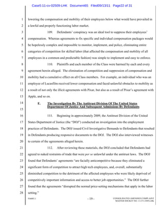 Employee class action v Google, Apple, Intel and others | PDF