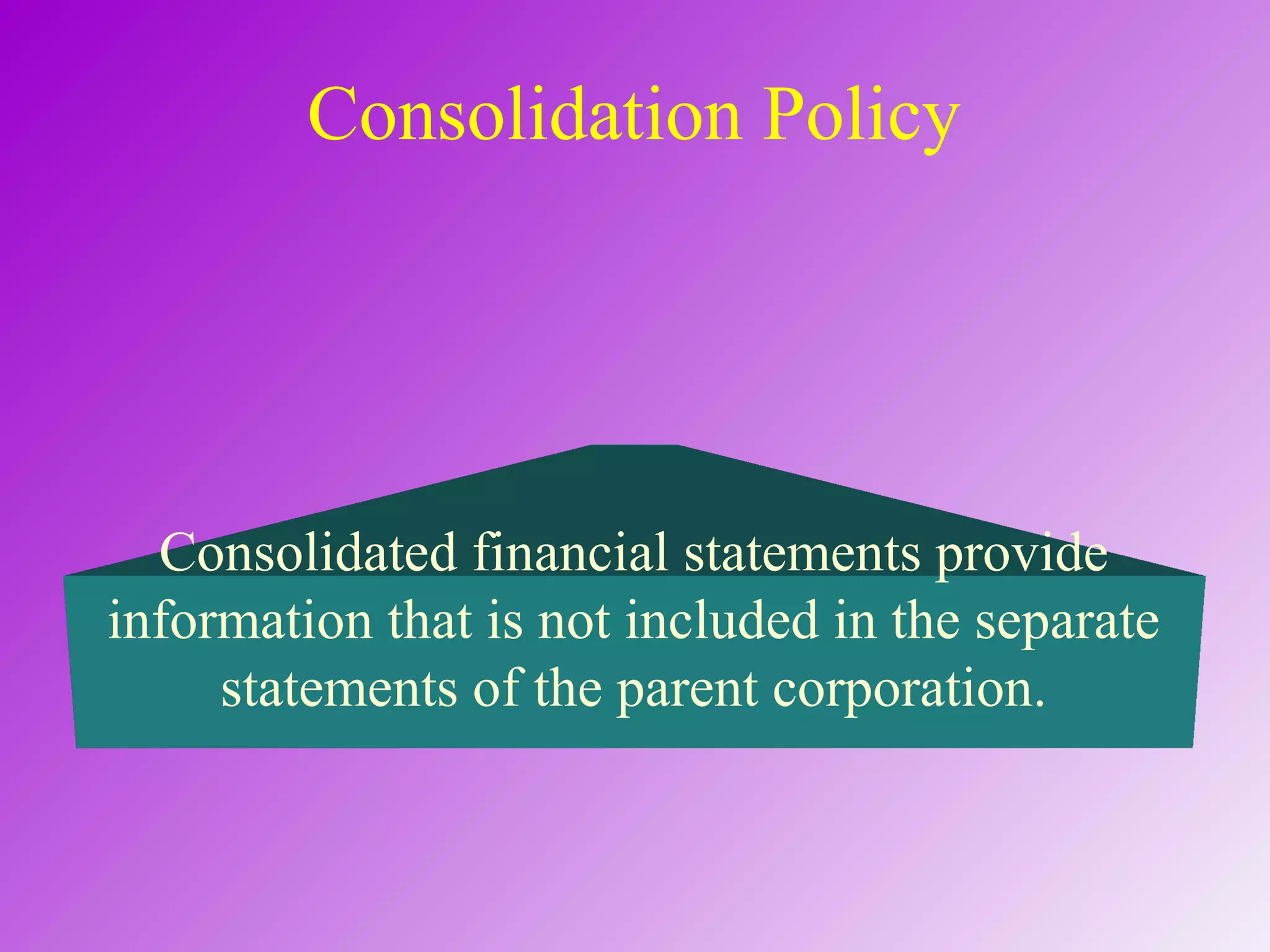 Consolidated financial statement | PPT