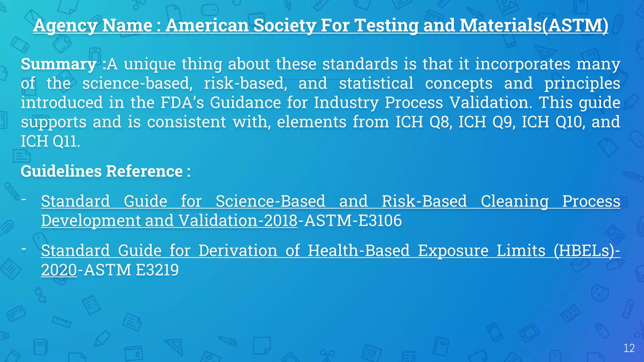 List of cleaning validation guideline | PPTX