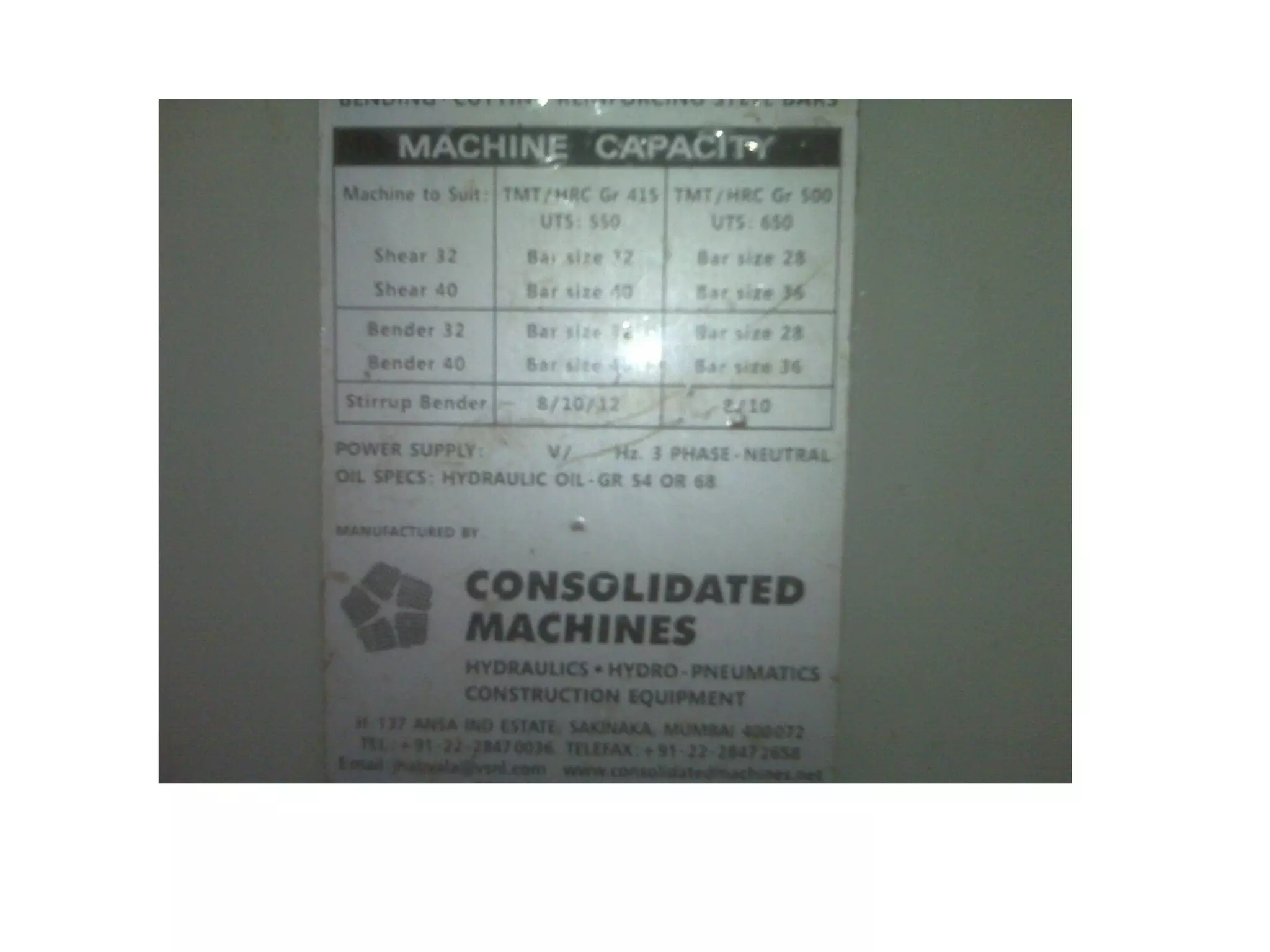 Consolidated machines' bending machine ppt | PPT