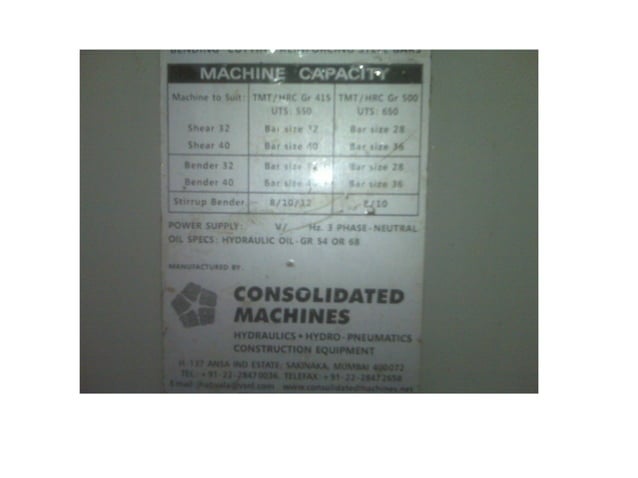 Consolidated machines' bending machine ppt | PPT
