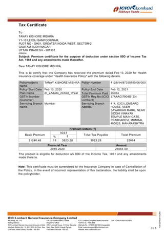 Consolidated policy schedule | PDF