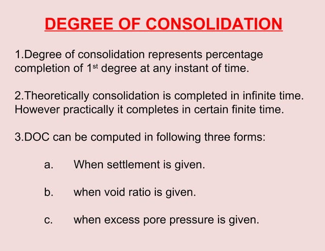 Consolidation | PPT | Physics | Science