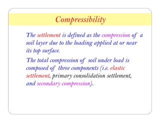 Consolidationandc ompressibility | PPT
