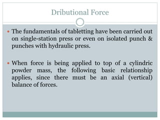 Consolidation, effect of friction, distribution of forces, compaction ...