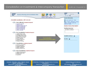 SAP BPC Consolidation (end to-end) Solutions Demo | PDF