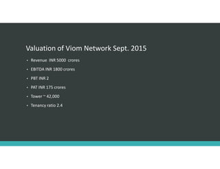 Consolidation in india telecom tower industry | PPT