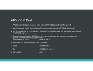 Consolidation in india telecom tower industry | PPT