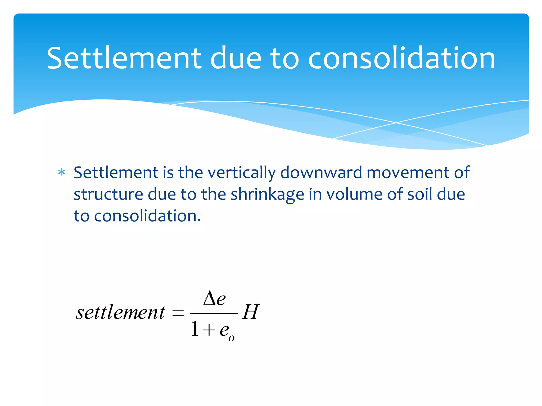 Consolidation settlement | PPTX