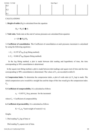 Consolidation test 01.pdf | Geology | Science