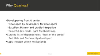 "Remote development of Quarkus applications" | PPT