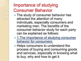 Consomer behevior 1 | PPT