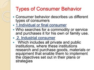Consomer behevior 1 | PPT