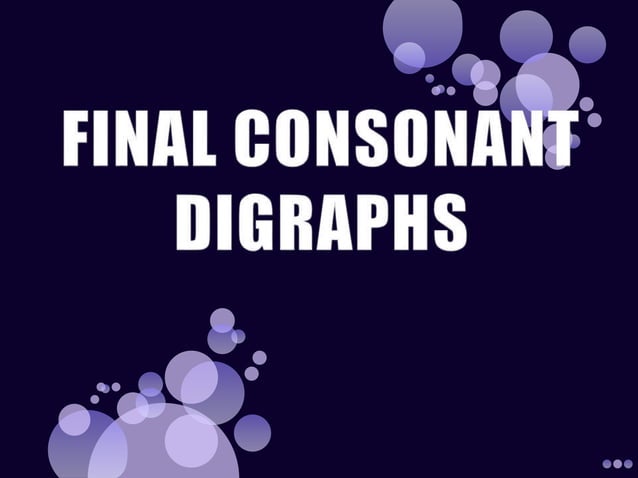 Consonant blends-power-point | PPTX