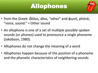 Phonemes & Consonant Allophones | PPTX
