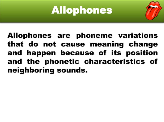 Phonemes & Consonant Allophones | PPTX | Books and Literature