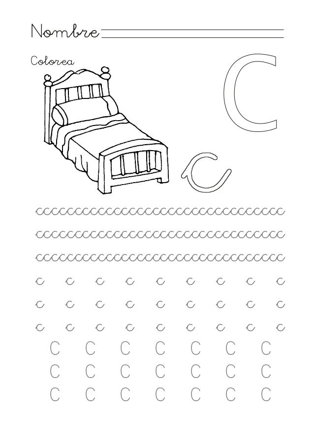 Letra C Dibujos Para Colorear