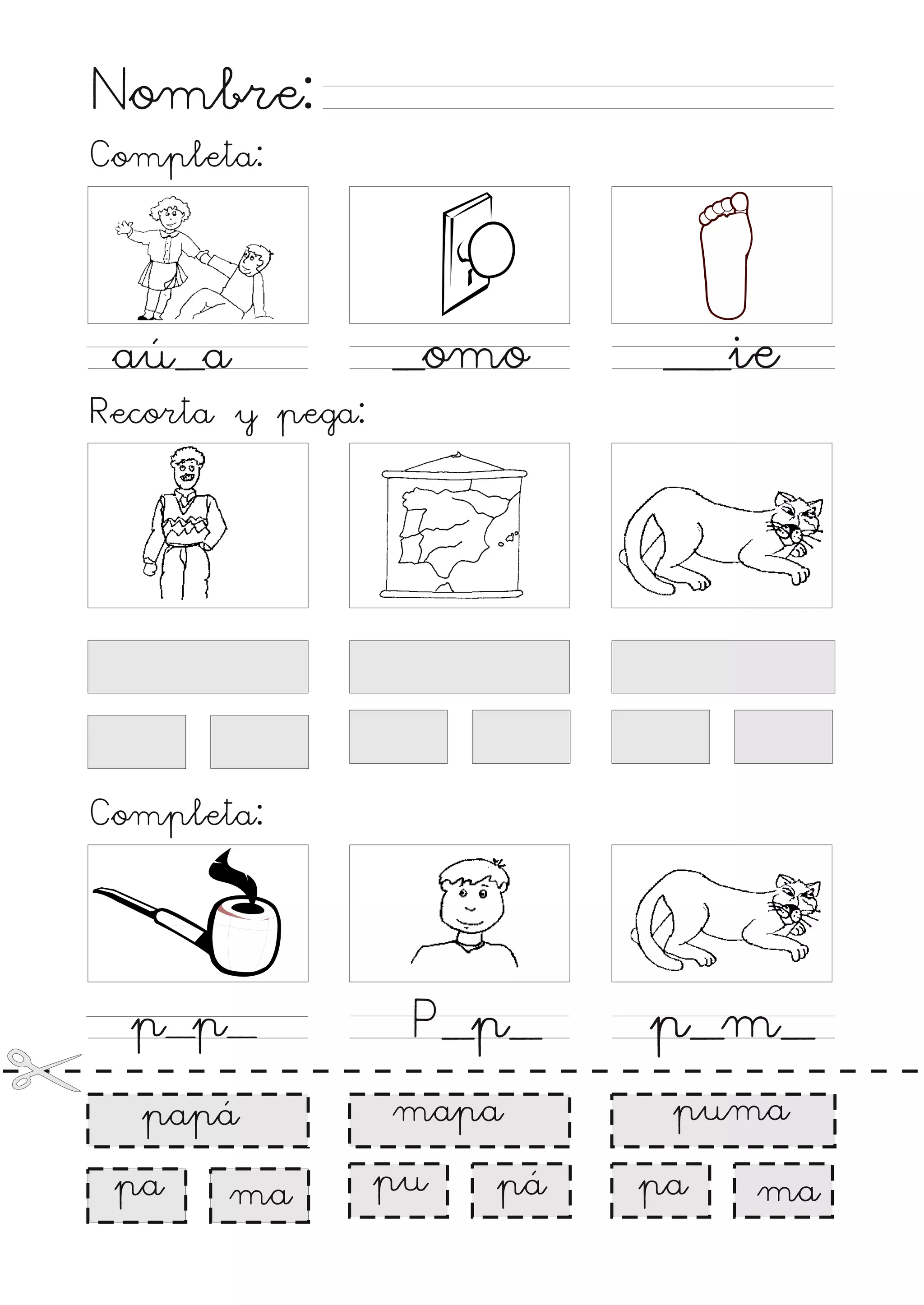 Proyecto HABLA-M: Consonante P | PDF