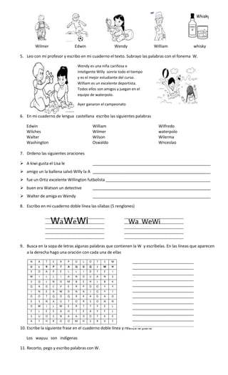Consonante w | DOCX