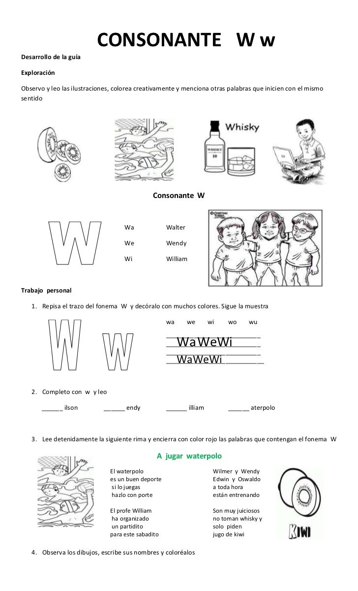 Palabras con w en español - Imagui
