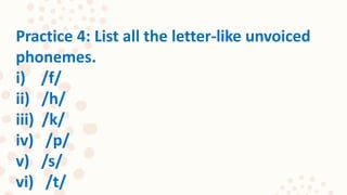 Consonant phonemes .Consonant Phonemespptx | PPT