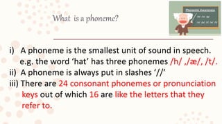 Consonant phonemes .Consonant Phonemespptx | PPTX