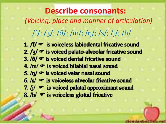 Consonants | PPT
